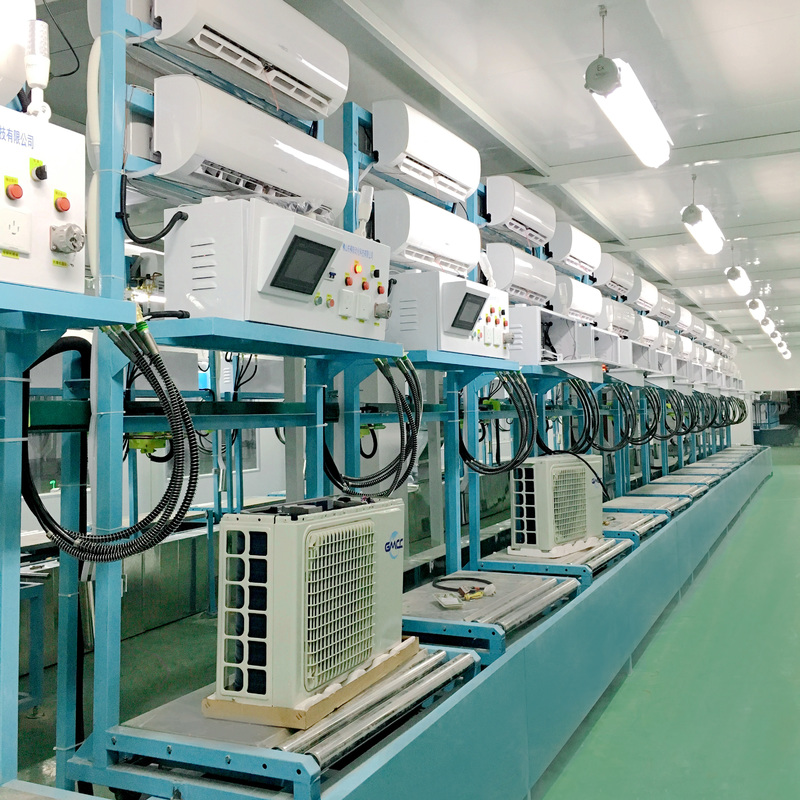 Split Type Air Conditioner Auto Production Line with Leak Detection ...