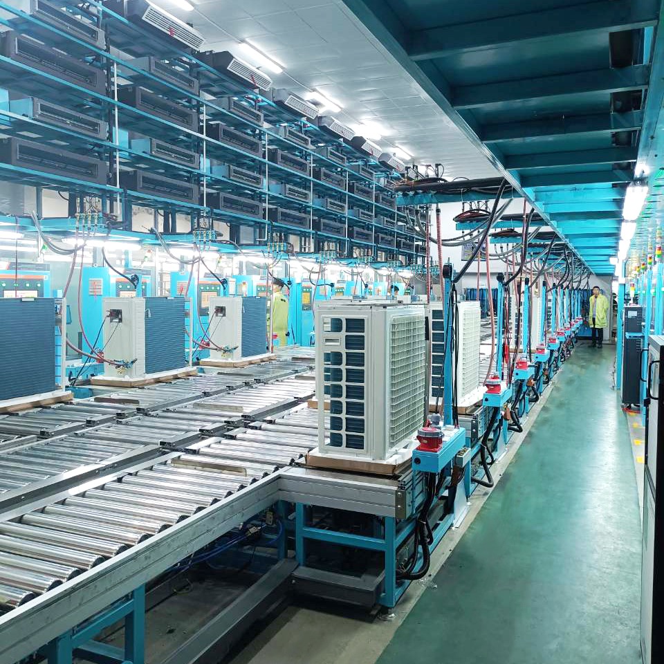 Split Type Air Conditioner Automation Conveyor Line with Test System